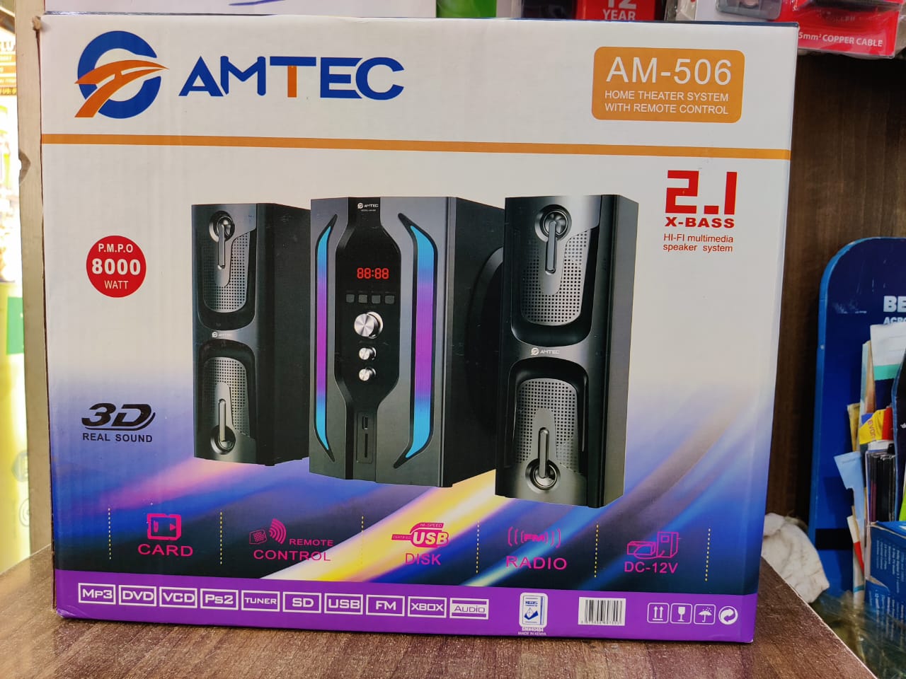 Amtec AM-506 2.1CH Bluetooth Woofer Home Theater System | Digital Store ...