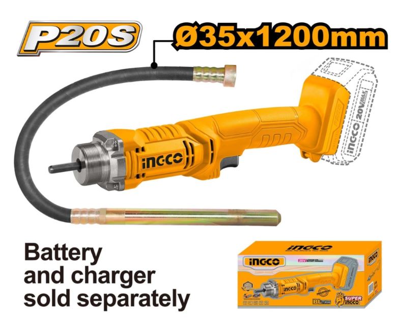 Ingco CCVLI202301 20V Cordless Concrete Vibrator | Digital Store ...