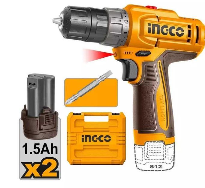 Ingco CDLI12206 12V Lithium-Ion Cordless Drill | Digital Store ...