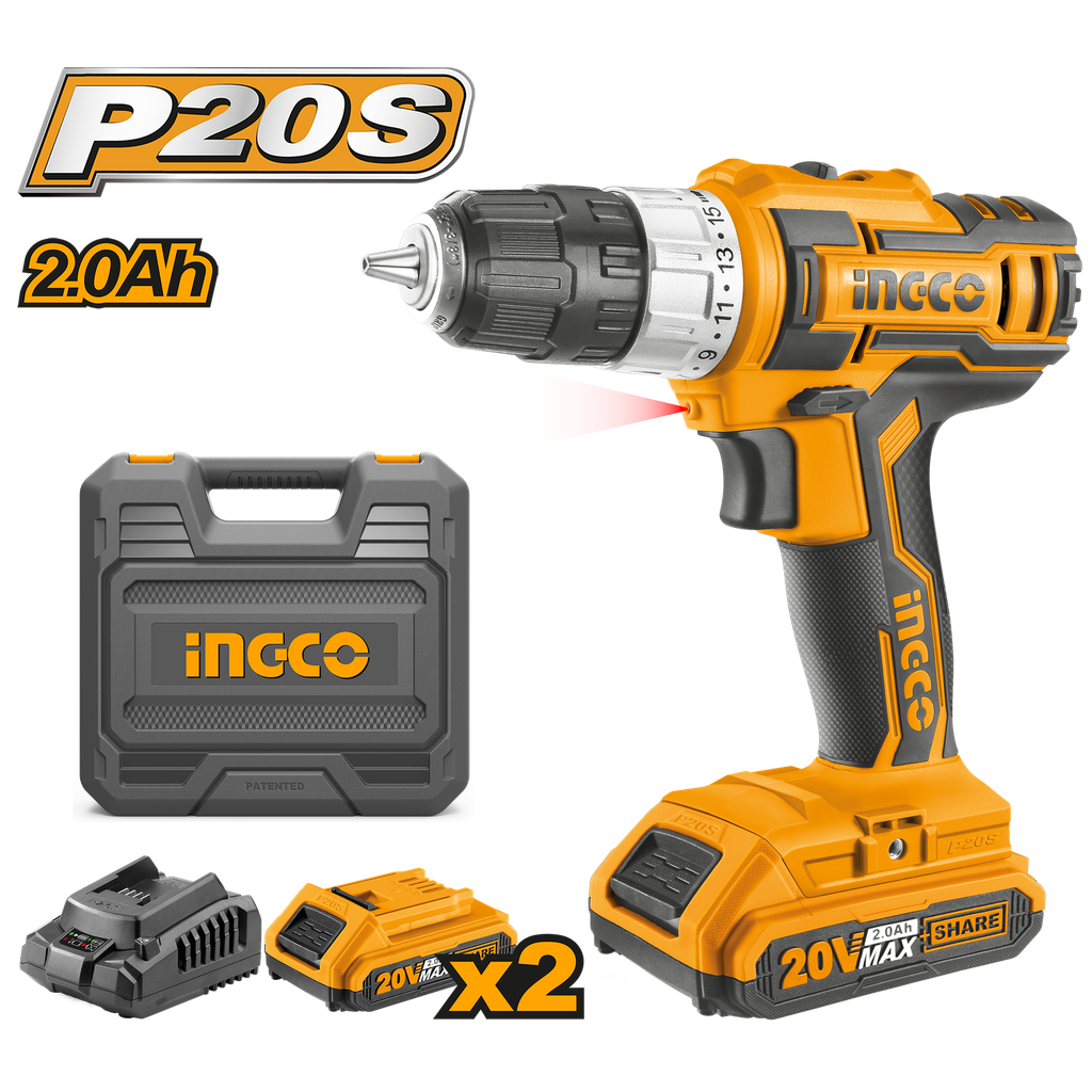 Ingco CDLI2002 LI-Ion Cordless Drill - 20V | Digital Store | Nairobi, Kenya
