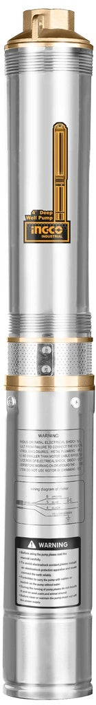 Ingco DWP11001-5 4" Submersible Deep Well Pump 1100W 1.5HP | Digital ...