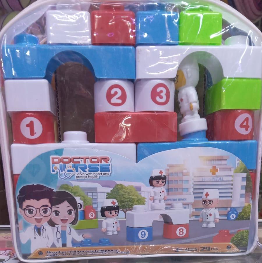 Doctor and Nurse Cartoon Building Blocks Pack Toy|Digital Store|Nairobi ...