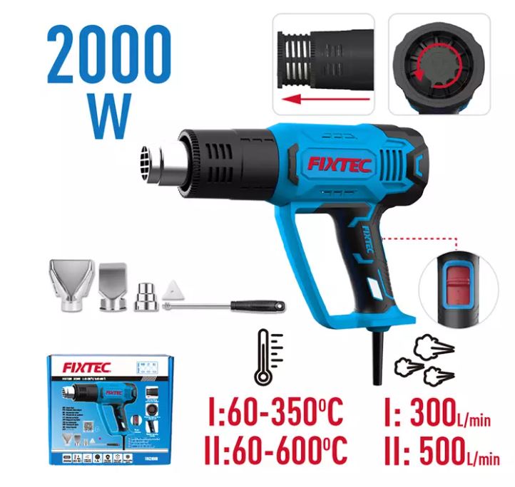 FIXTEC FHG2000B 2000W Heat Gun- Hot Air Welding Tool | Digital Store ...