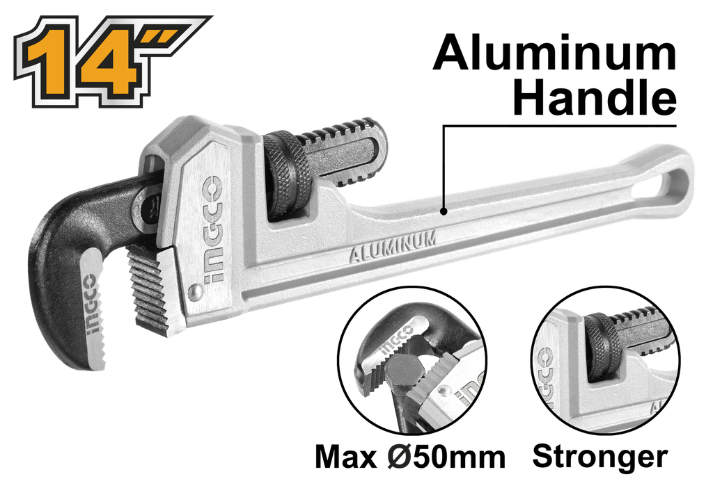 Ingco HALPW0114 Aluminium Handle Pipe Wrench | Digital Store | Nairobi ...