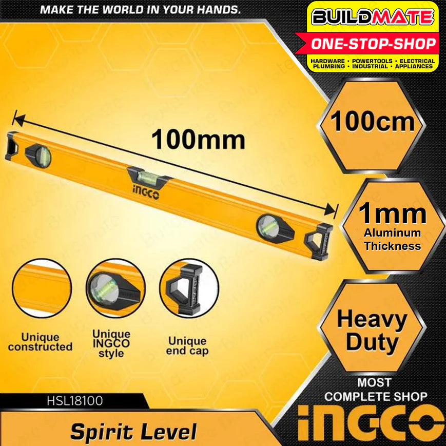 Ingco HSL18100 Spirit Level 100cm | Digital Store | Nairobi, Kenya