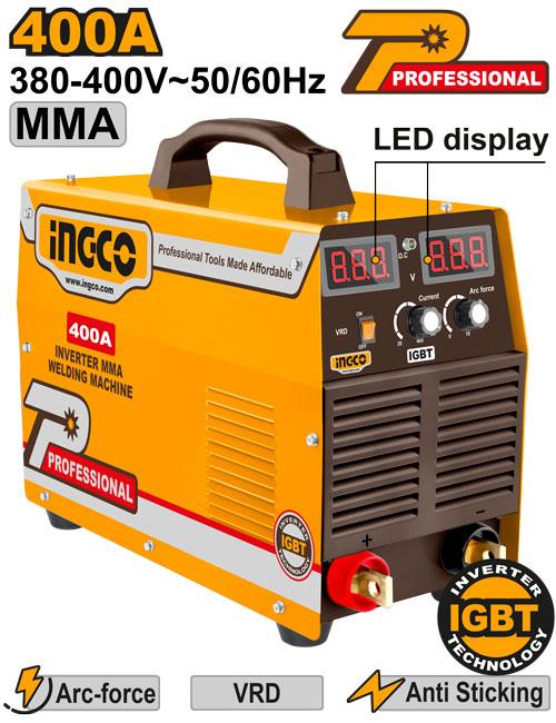 Ingco ING-MMA40010 Inverter MMA Welding Machine 400A | Digital Store ...