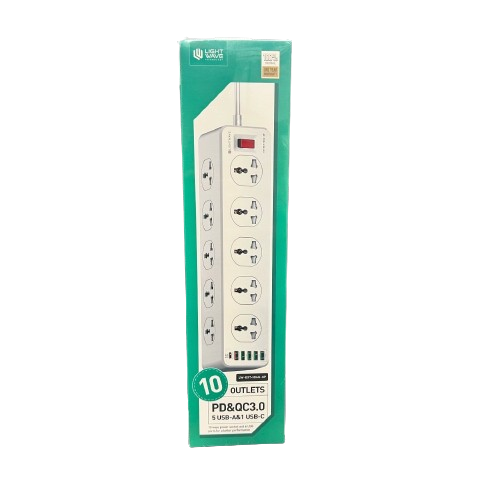 Lightwave 10-Socket Extension with Surge | Digital Store | Nairobi, Kenya