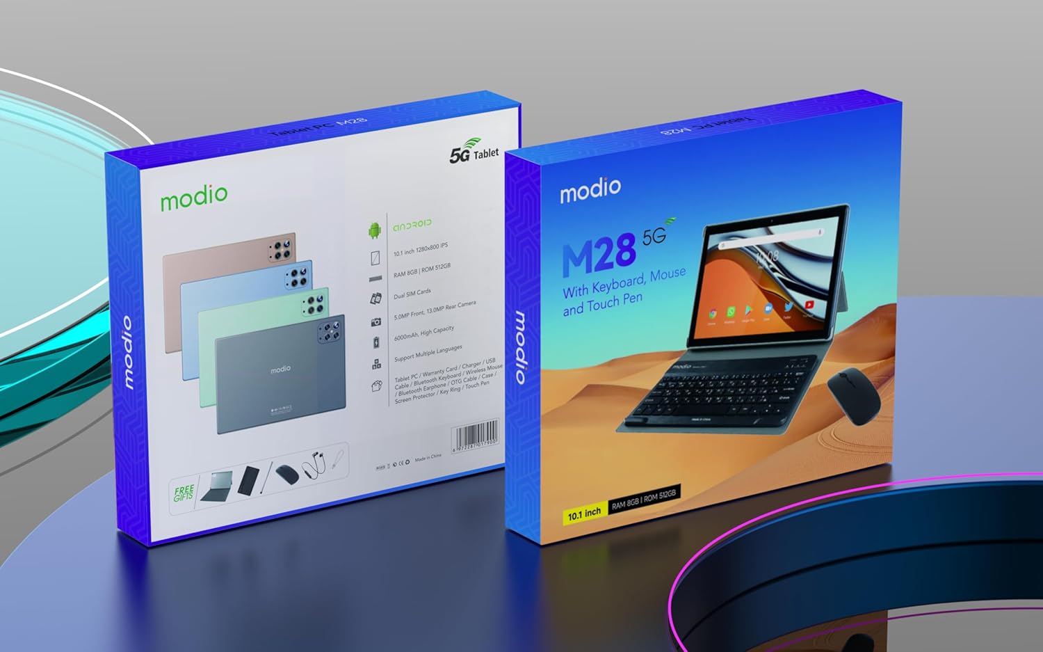 Modio M28 Tablet - 5G, 8GB/512GB, Free Keyboard Laptop | Digital Store ...