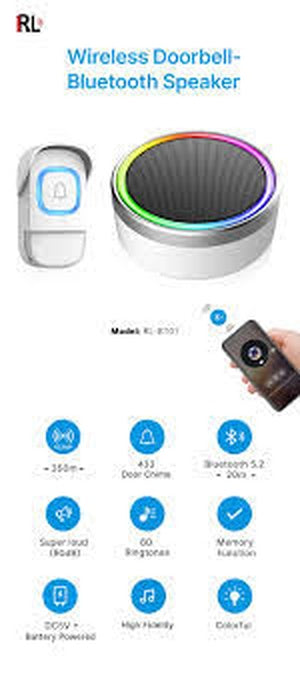 RL-BT01 bluetooth speaker door bell With Phone Remote control | Digital ...