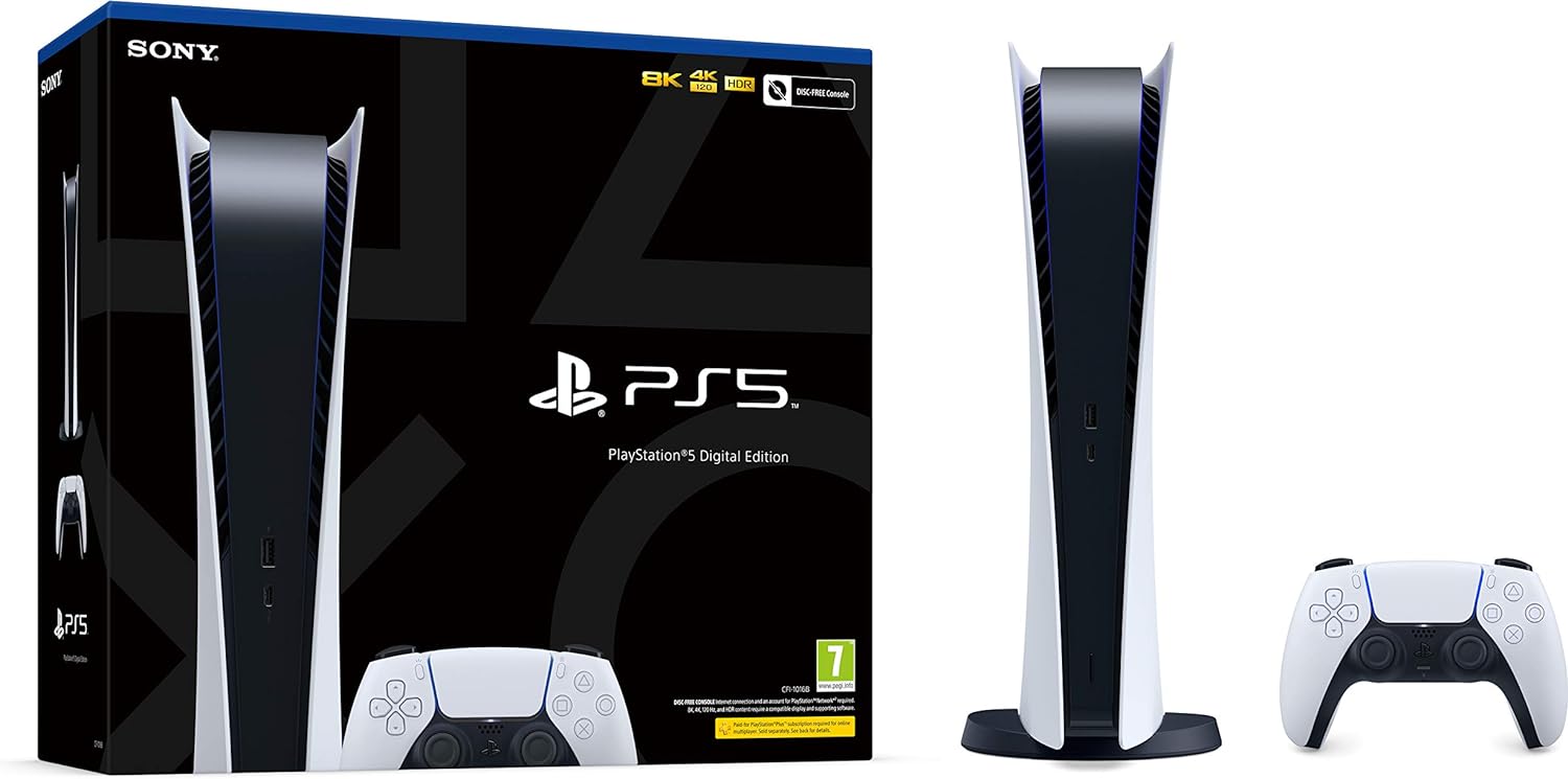 Sony PlayStation 5 (PS5) Digital Edition Console 1TB |Digital Store ...