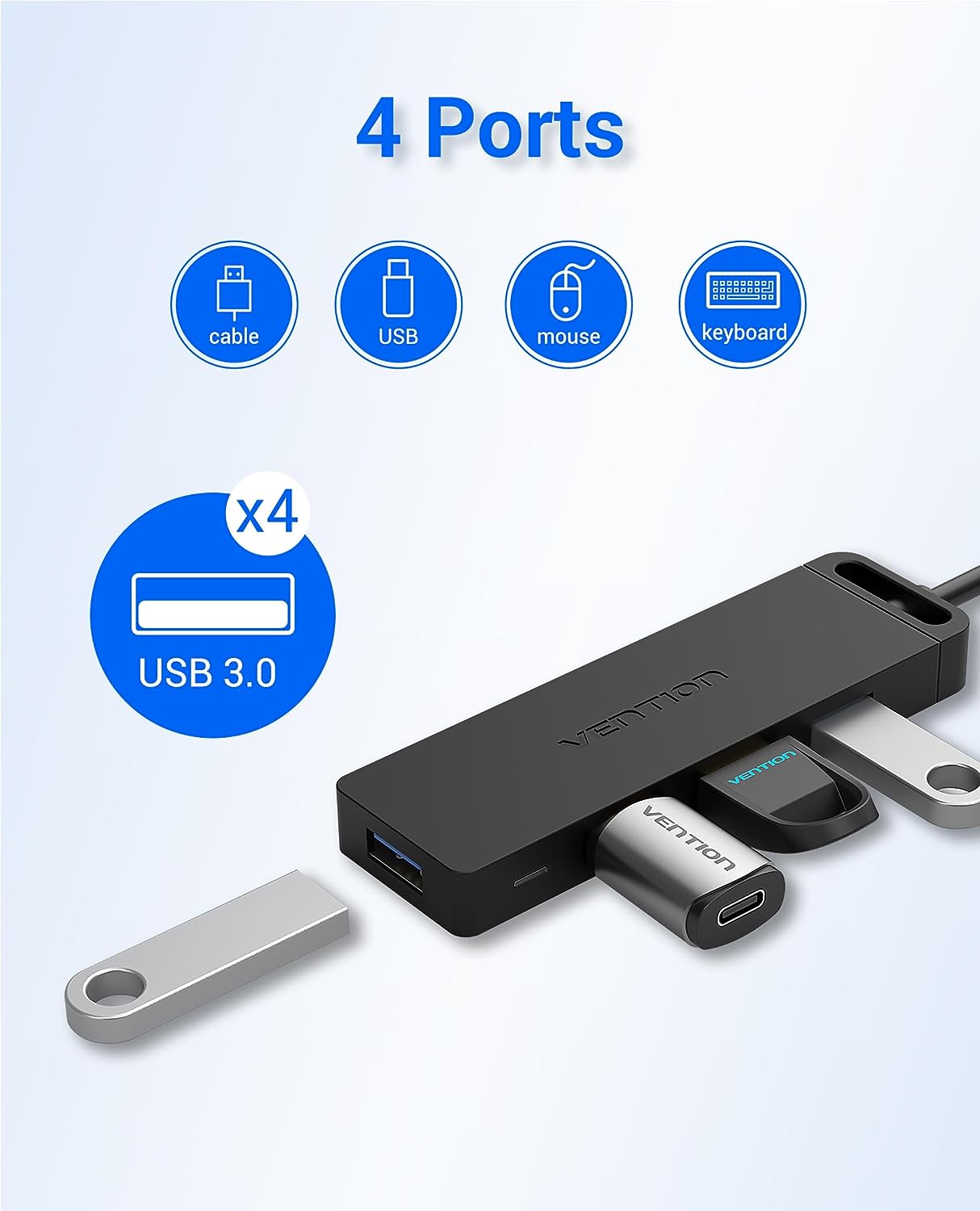 Vention 4-Port USB 3.0 Hub - CHLBD| Digital Store | Nairobi, Kenya