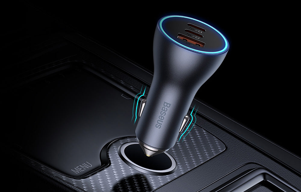 Baseus Car Charger Golden Contactor Pro C+C+U 65W (CGJP010013 ...