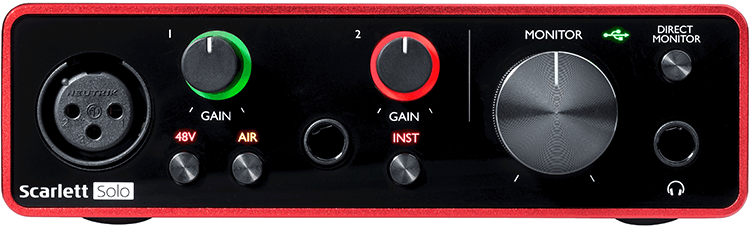 Focusrite Scarlett Solo Audio Interface Recorder | Digital Store ...