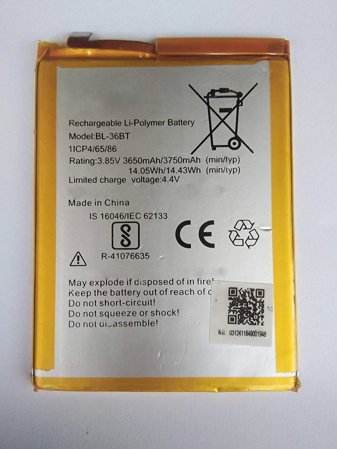 Tecno Camon 11 CF7 Replacement Battery (BL-36BT) | Digital Store ...