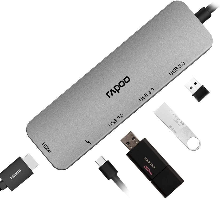 Rapoo XD100C Multifunction 5-in-1 Type-C Hub |Digital Store |Nairobi, Kenya