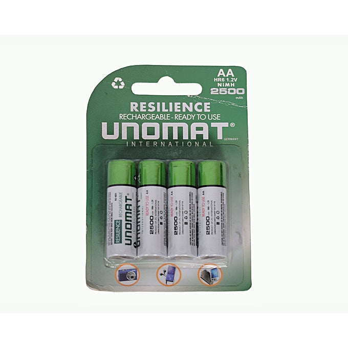 Unomat Resilience Unomat Rechargeable AA 2500mAh |Buy Now | Digital ...