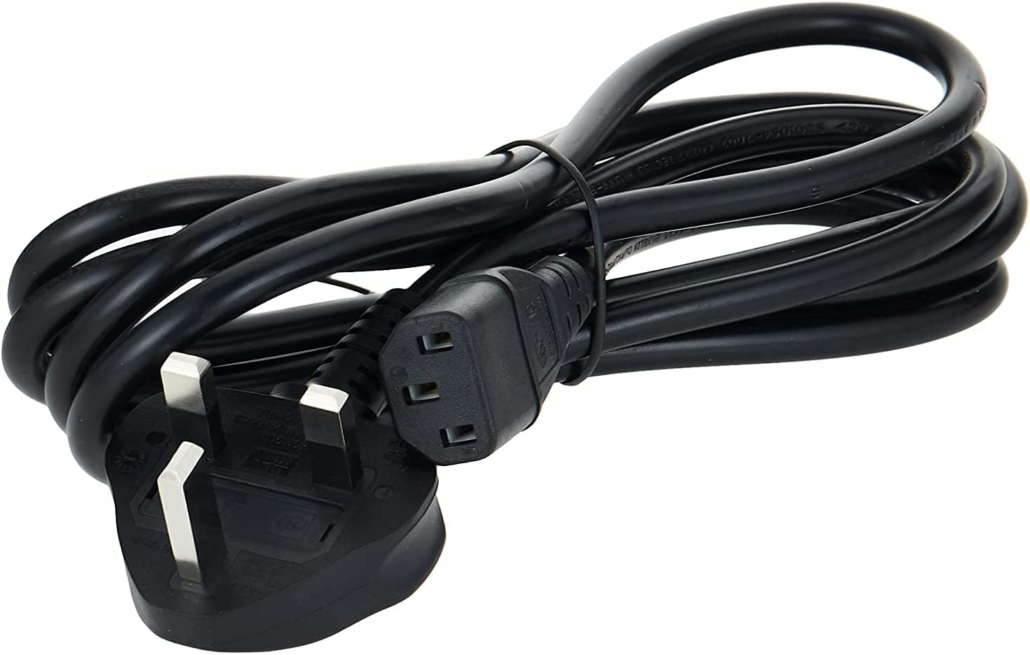 3 Pin UK Power Cord Cable With Fuse For Desktop 1.2M |Digital Store ...