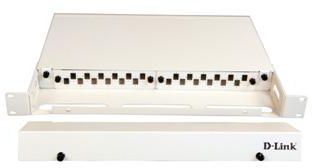 D-Link LIU 12 Port Rack Mount Patch Panel loaded with 12 Simplex SC ...